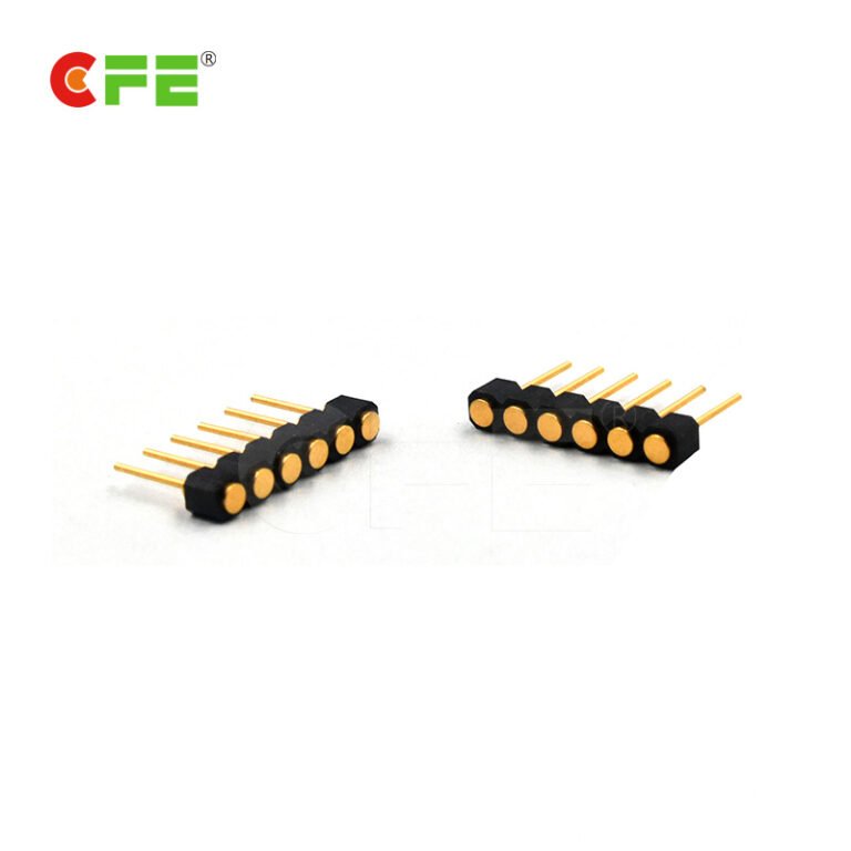 2.54mm 4-Pin Female Connector - Spring Loaded Pin - CFECONN